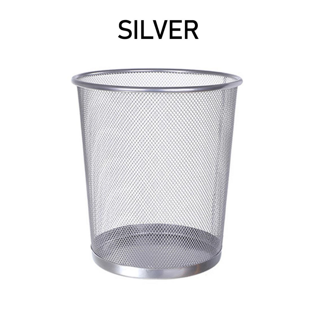 Metal Mesh Dustbin Metal Wire Mesh Waste Rubbish Bin Office Metal ...
