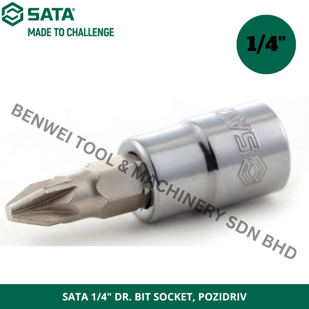 SATA 1/4" DR BIT SOCKET, POZIDRIV / SUPER JUNIOR BITS SOCKET / SATA ...