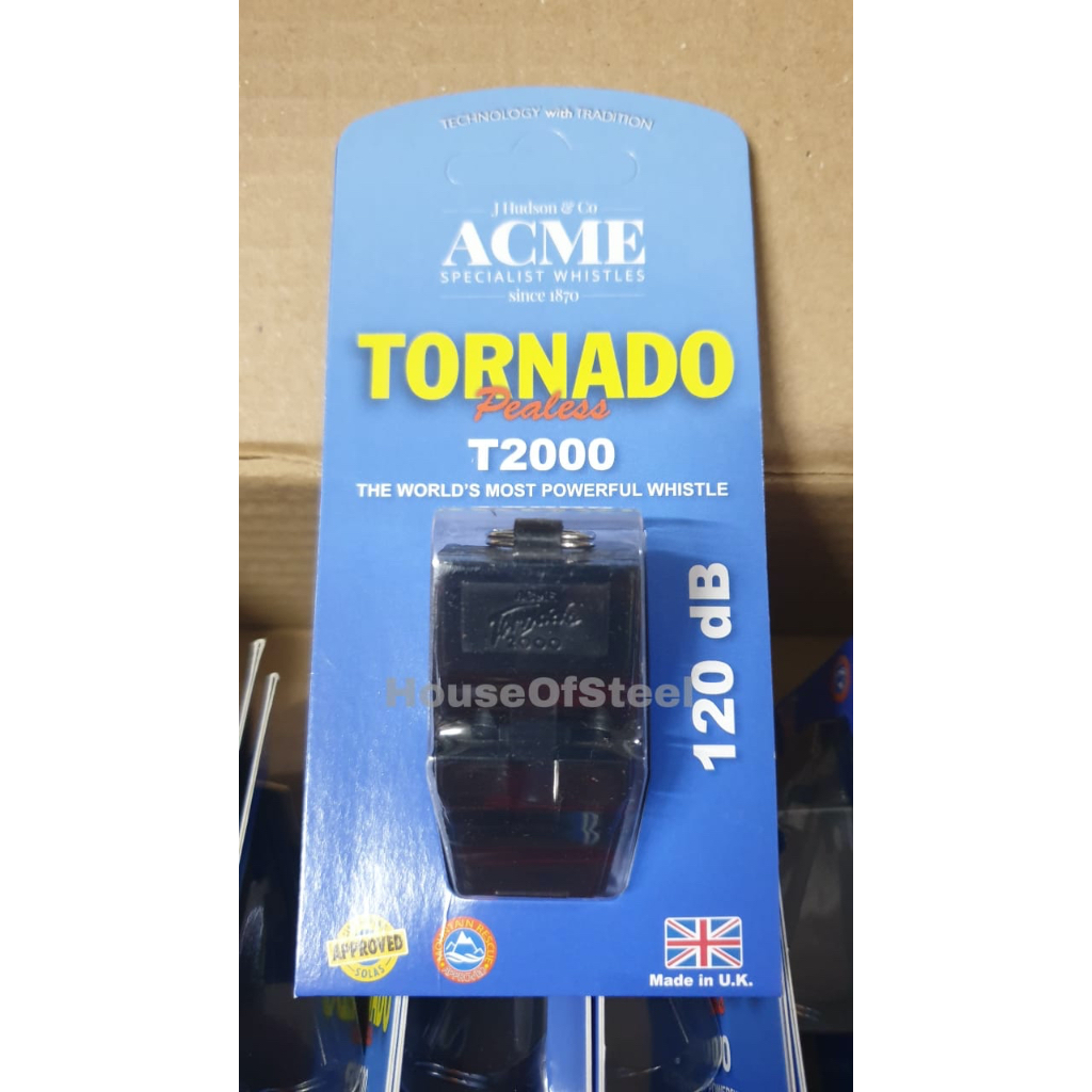 [100% Original] Acme Tornado T2000 Whistle (Pealess) Whistle Tournament Pengadil | Shopee Malaysia