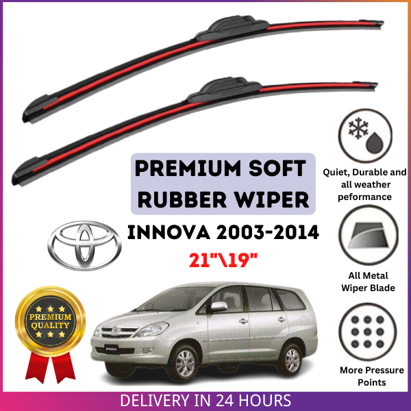 Toyota Innova (AN40) 2003 - 2014 PREMIUM SOFT RUBBER WIPER BLADE (2PCS ...