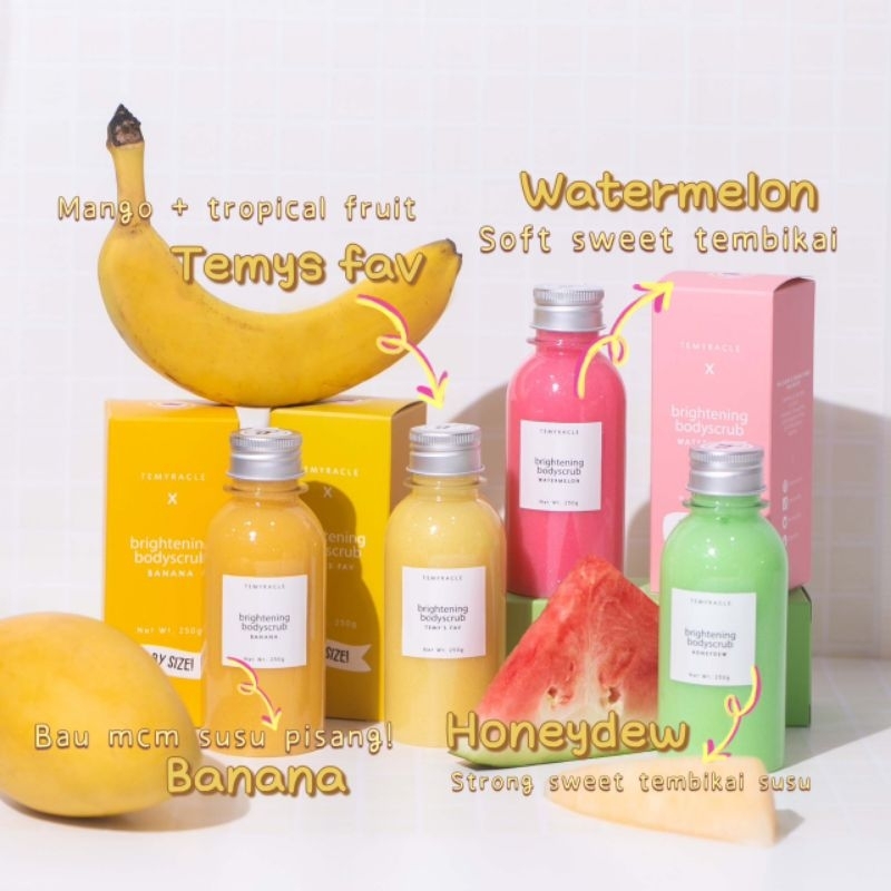 Temyracle Brightening Body Scub Garam Mineral Skrub Badan Mencerah ...