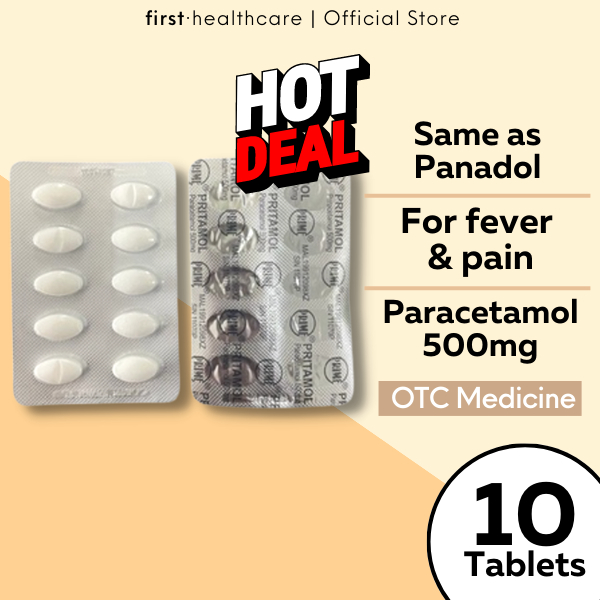 [READY STOCK!] Prime Pritamol Paracetamol 500mg Tablets Same as Panadol ...