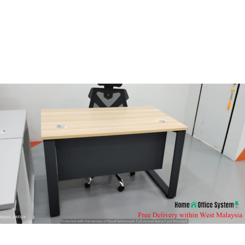 5 Feet Rectangular Shape Office Table With Square Metal Leg - Home ...