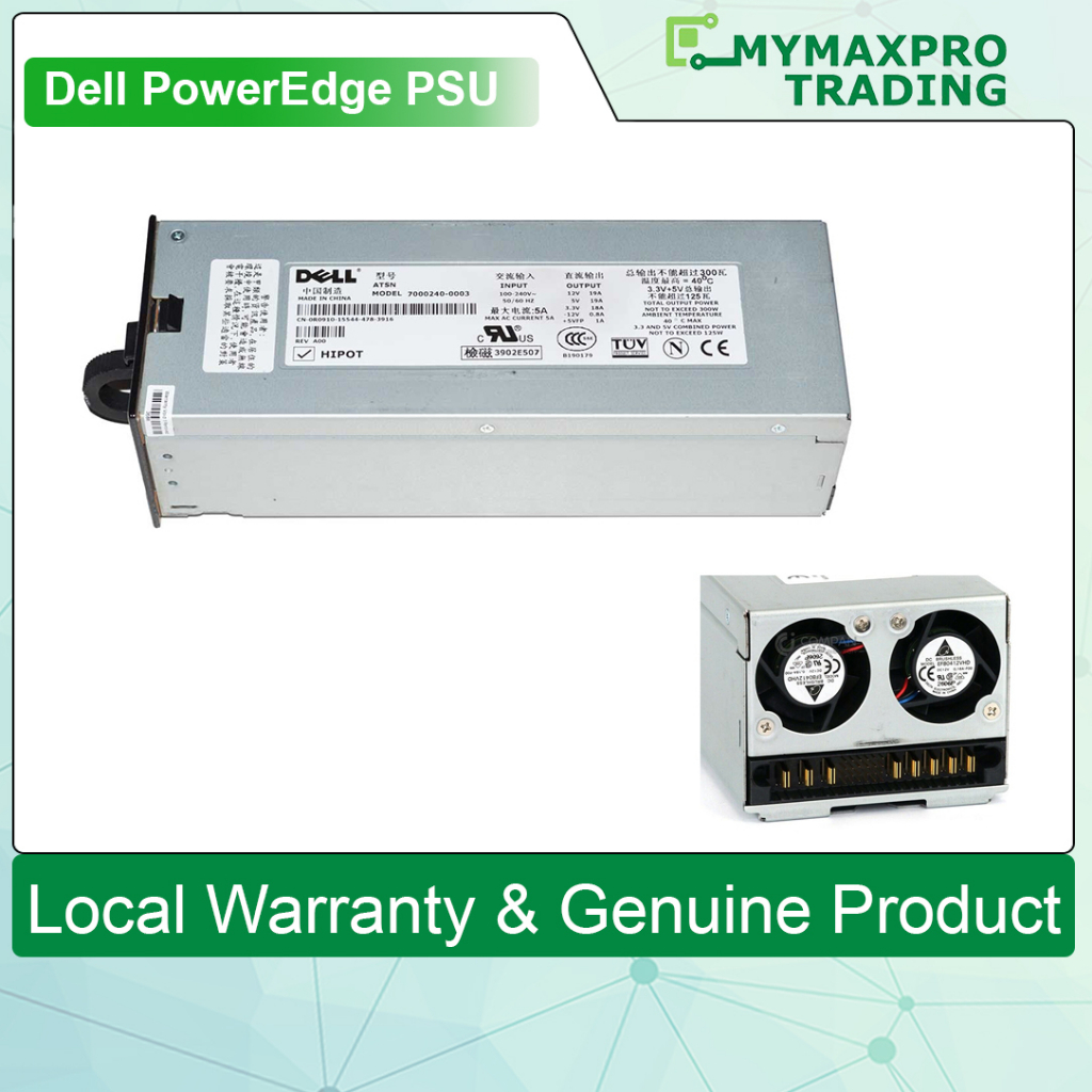 【READY STOCK】Dell PowerEdge 2500 4600 Server 300W Power Supply PSU ...