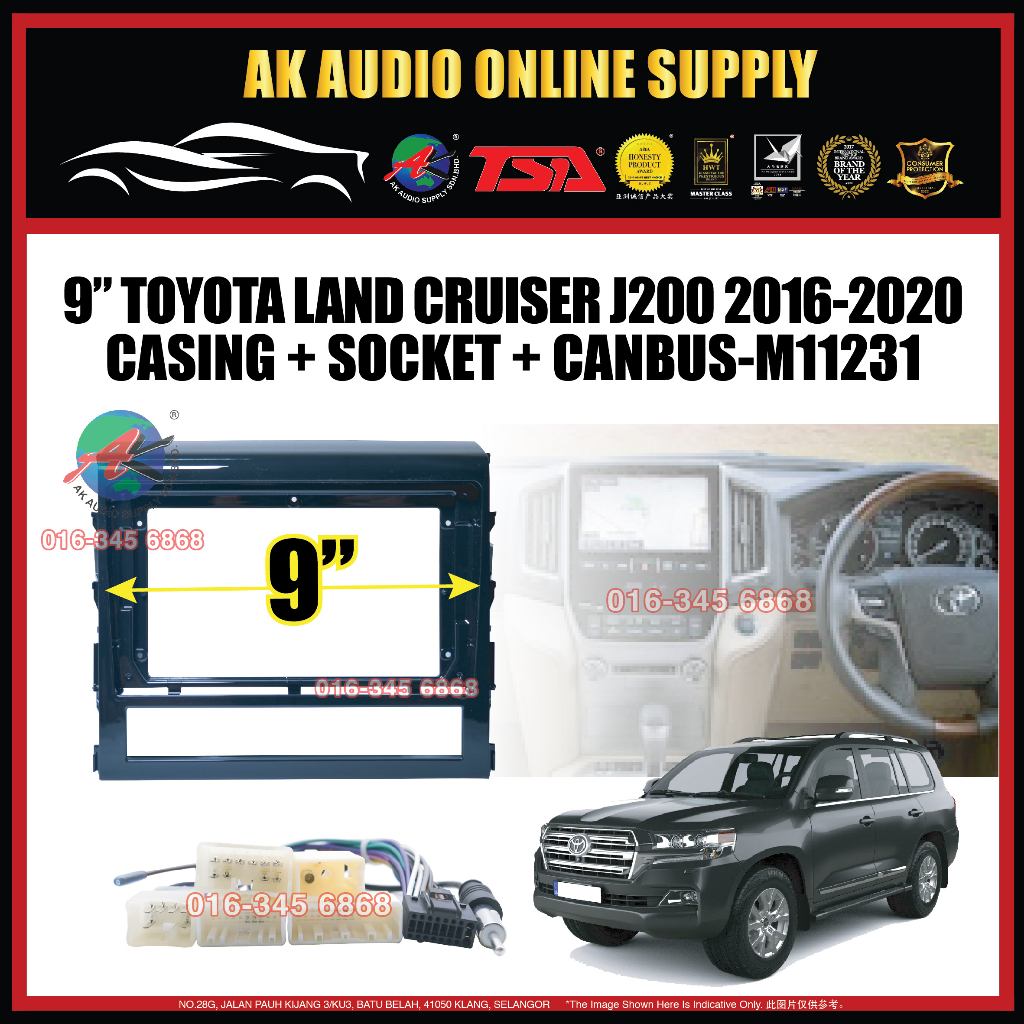 Toyota Land Cruiser J200 2016 - 2020 ( Low Spec ) Android 9” Casing ...