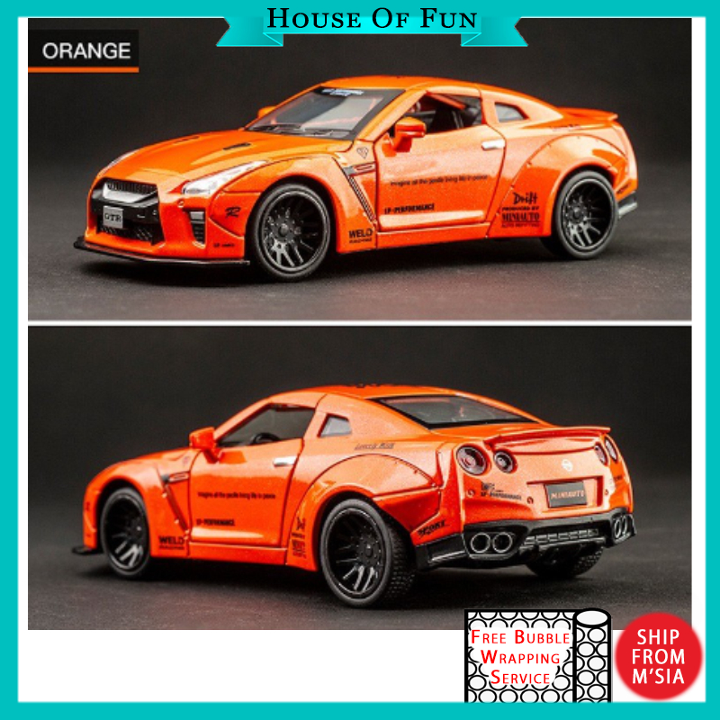 1:32 Merz Porsche Nissan GTR Honda Civic Type-R Alloy Diecast Model Car ...