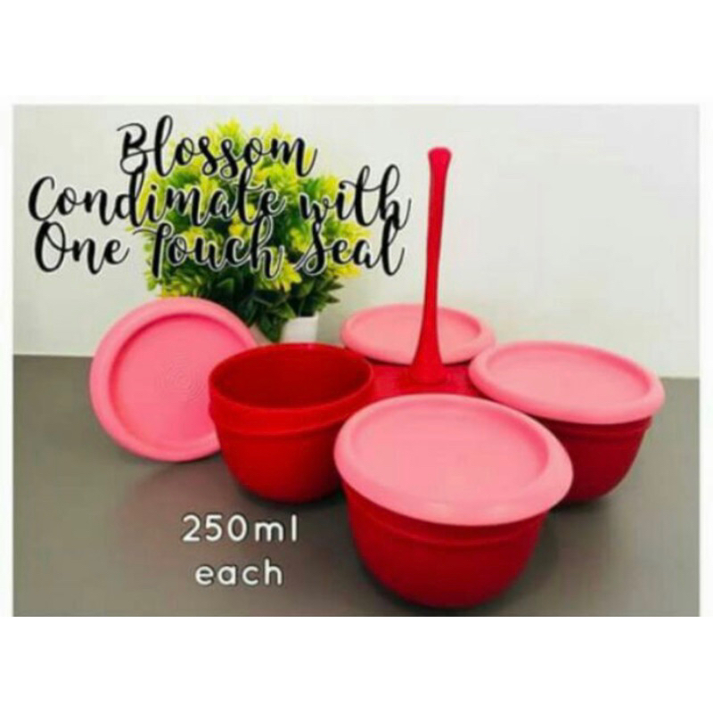 Condimate Set Blossom Tupperware | Shopee Malaysia