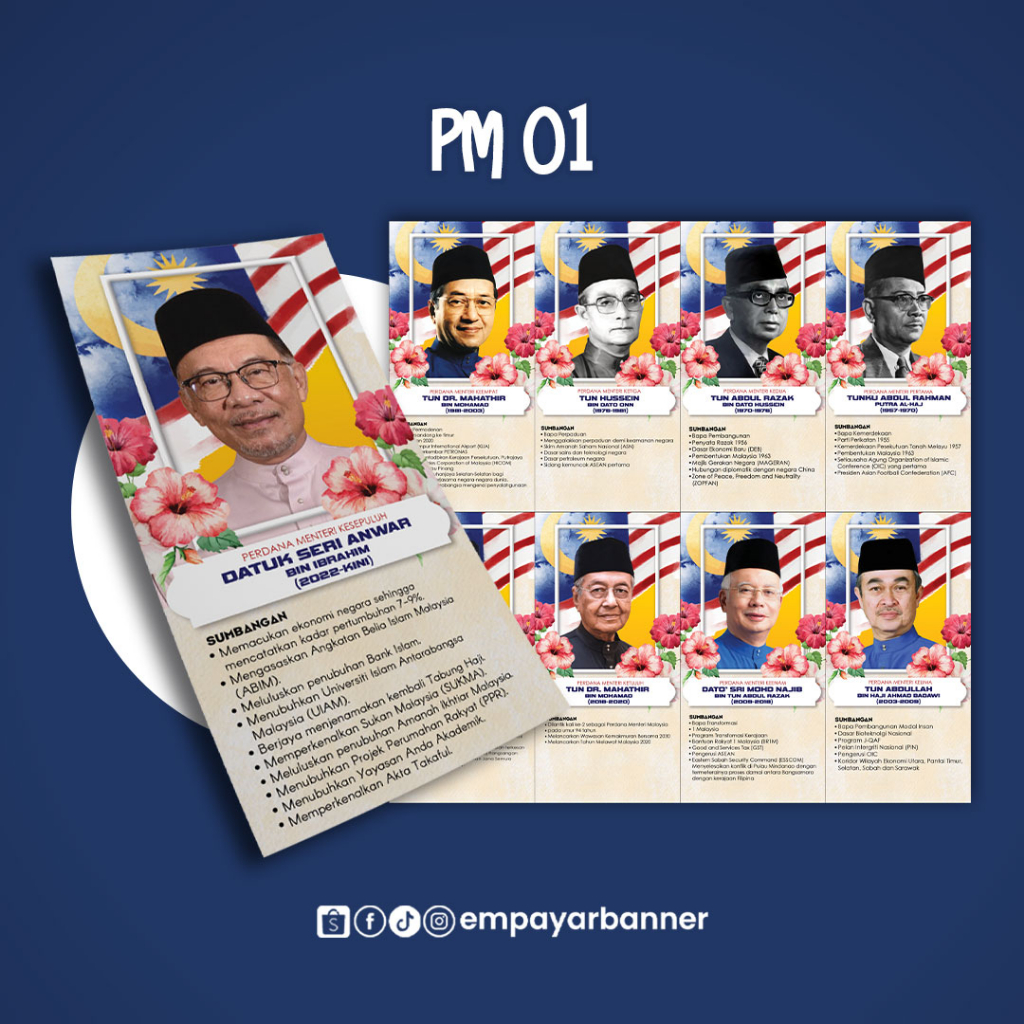 Banner Loose PERDANA MENTERI MALAYSIA Kenali Sejarah Kepimpinan Negara ...