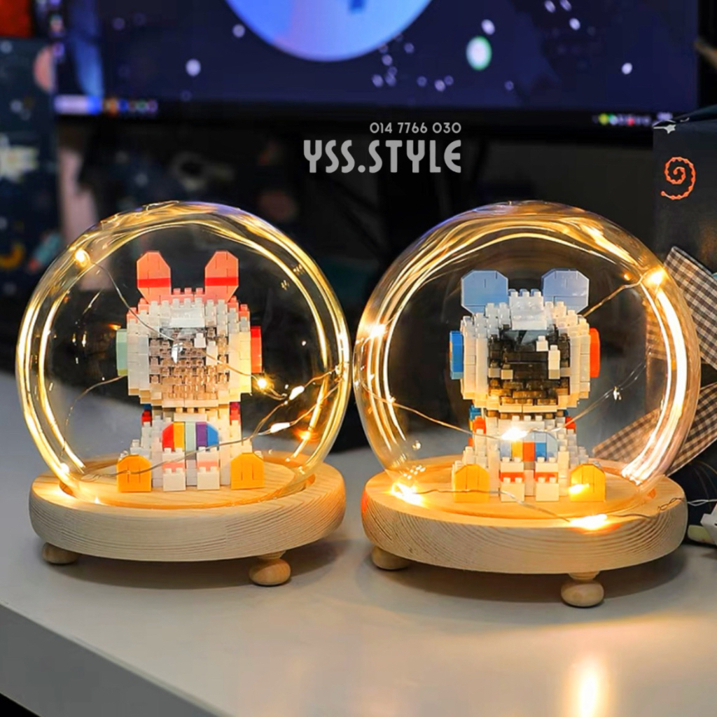 LED ANN ANDY Astronaut Spaceman Building Blocks Nano Micro Bricks Space ...