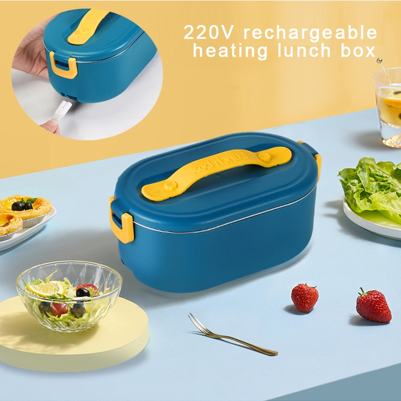 RECHARGEABLE HEATED LUNCH BOX | Shopee Malaysia