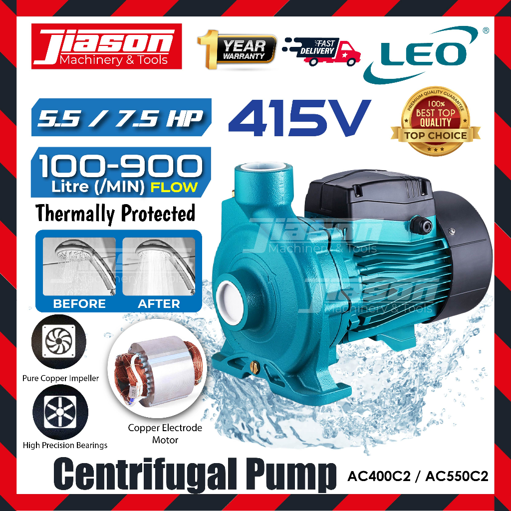 LEO AC400C2 / AC550C2 5.5HP / 7.5HP Centrifugal Pump / Pam Empar 4.0kW ...