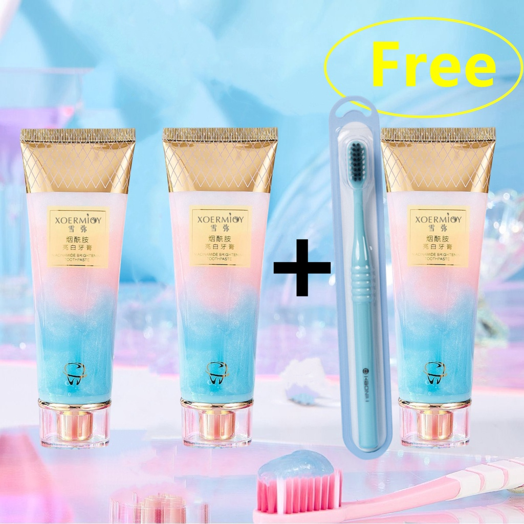 ubat gigi pemutih bodyaid niacinamide whitening toothpaste pemutih gigi ...