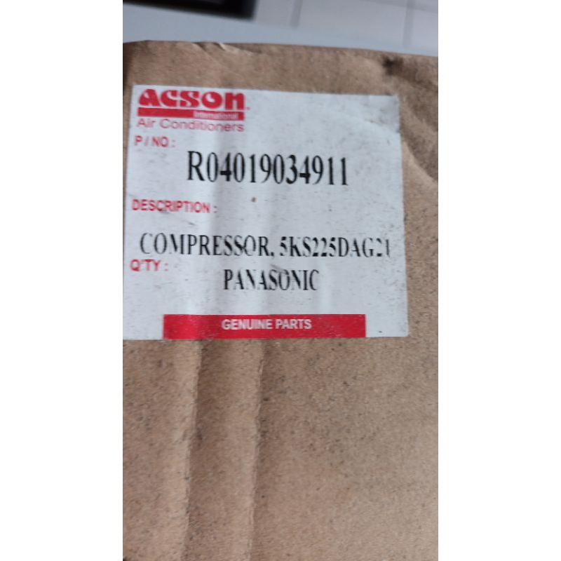 ACSON/YORK/DAIKIN COMPRESSOR 1.0HP-2.0HP AIRCOND ORIGINAL PART | Shopee ...
