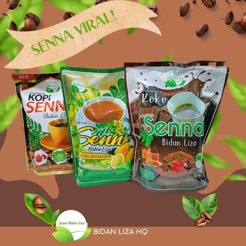 Kopi Senna/Teh Senna/Koko Senna/Peria Katak Bidan Liza pouch Original ...