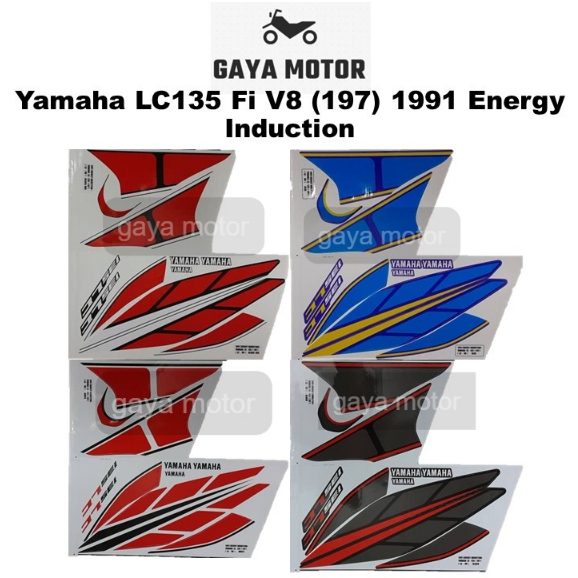 Yamaha LC135 Fi V8 (197) 1991 Energy Induction Body Sticker | Shopee ...