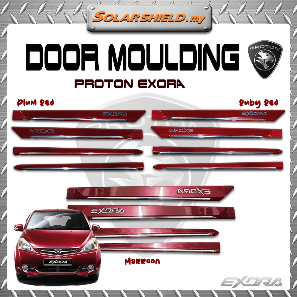 Proton Exora Side Door Liner Moulding With Wording & Paint (Red Color ...