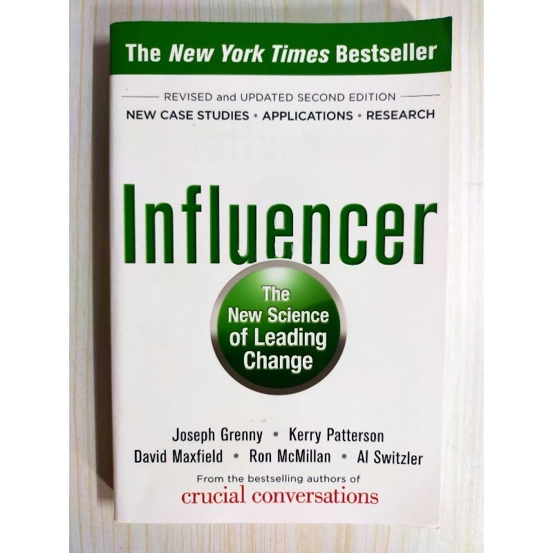 Influencer: The New Science of Leading Change (Preloved book) | Shopee ...