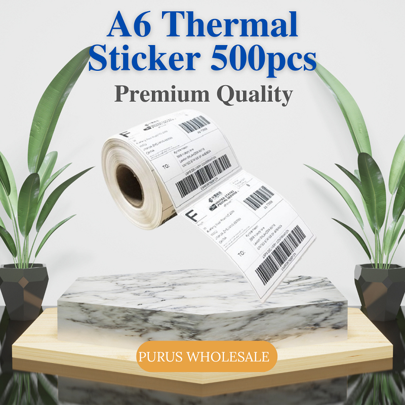 A6 Thermal Paper/Thermal Sticker(350pcs/500pcs) [Premium Quality ...