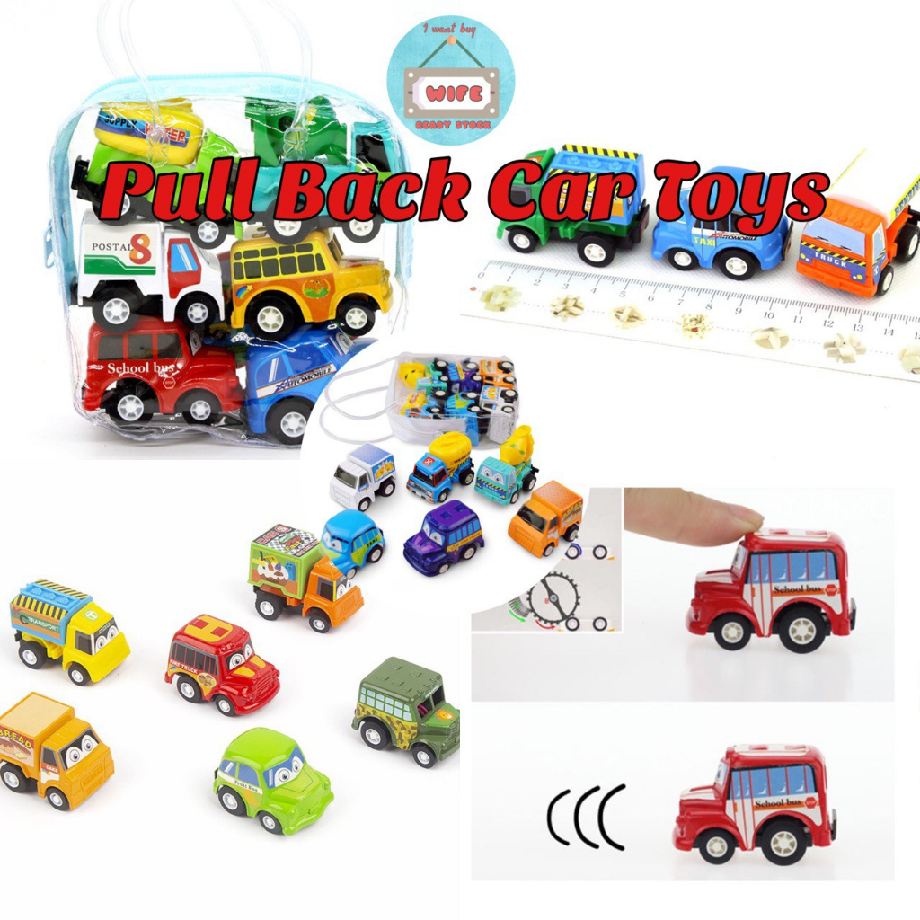 READY STOCK ~ 6pcs/set Classic Boy Girl Truck Vehicle Toy Mini Small ...