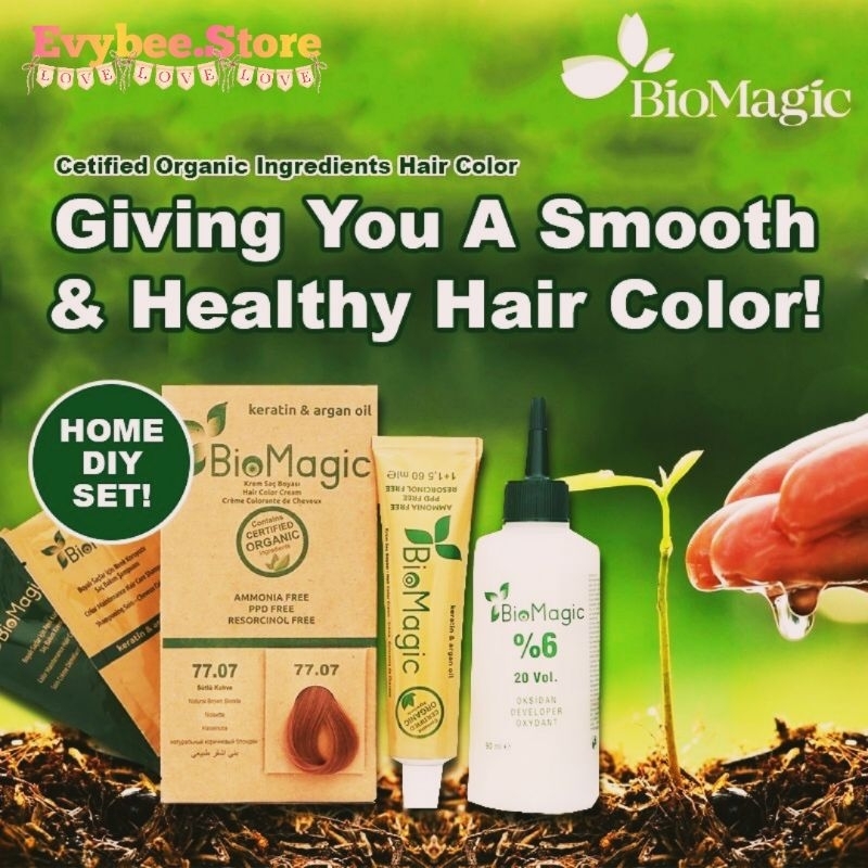 Biomagic Organic Hair Colour Cream (Ammonia, PPD & Resorcinol FREE ...