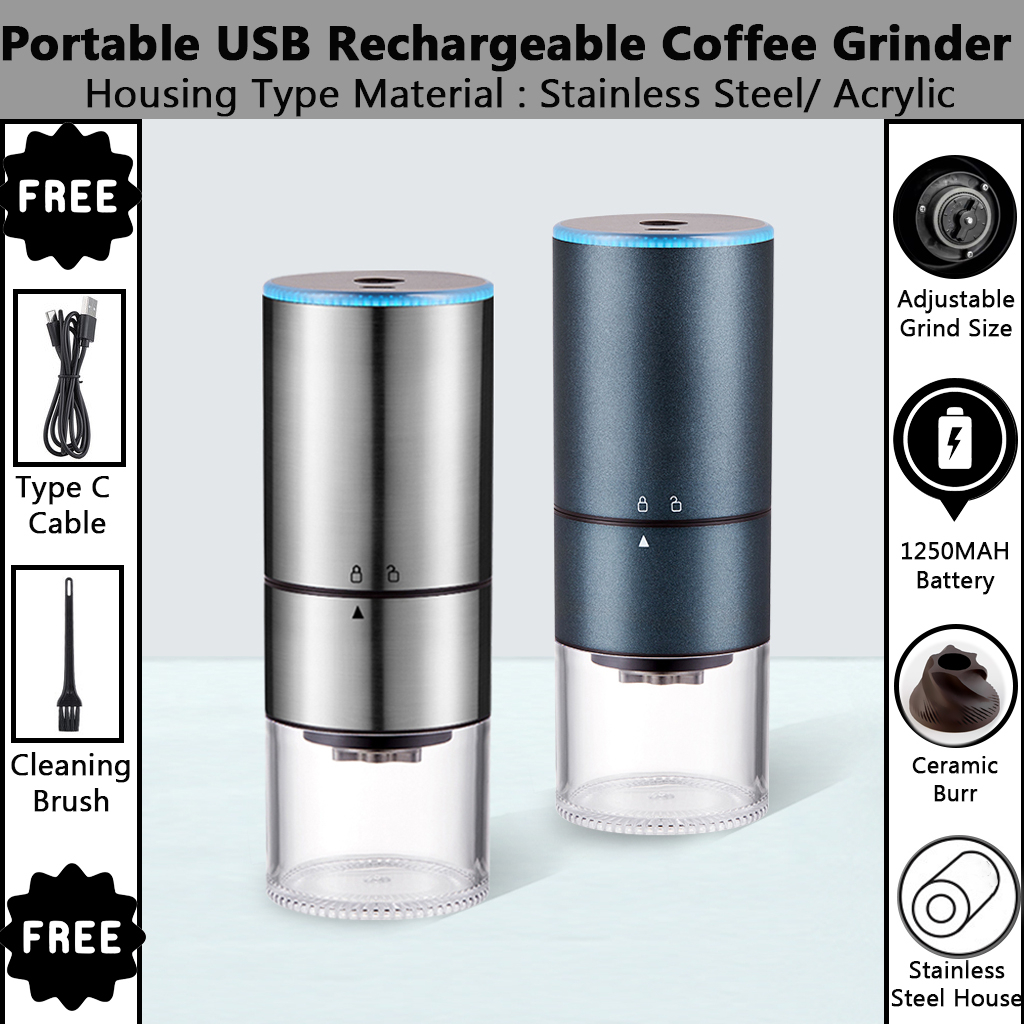 3H Electric Rechargeable& Automatic& Portable Coffee Grinder with CNC ...