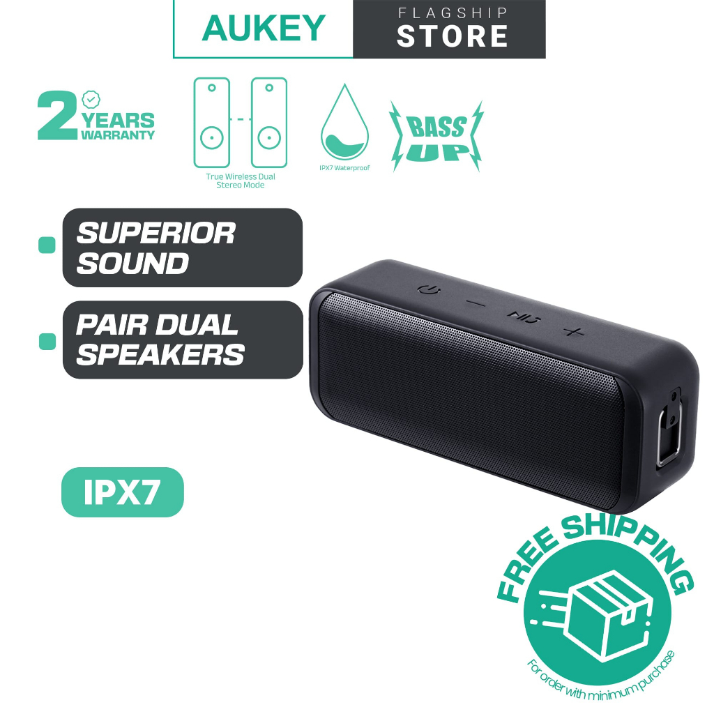 Aukey SK-A2 SoundStream Bluetooth Speaker with TWS (True Wireless Dual ...