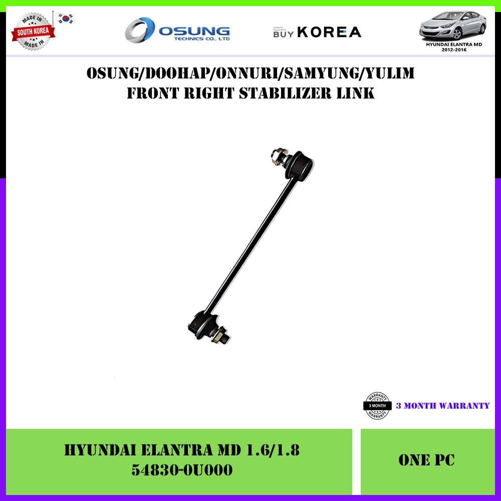 Hyundai Elantra MD 1.6/1.8 Front Stabilizer Link 1pc (LH RH Same 54830 ...