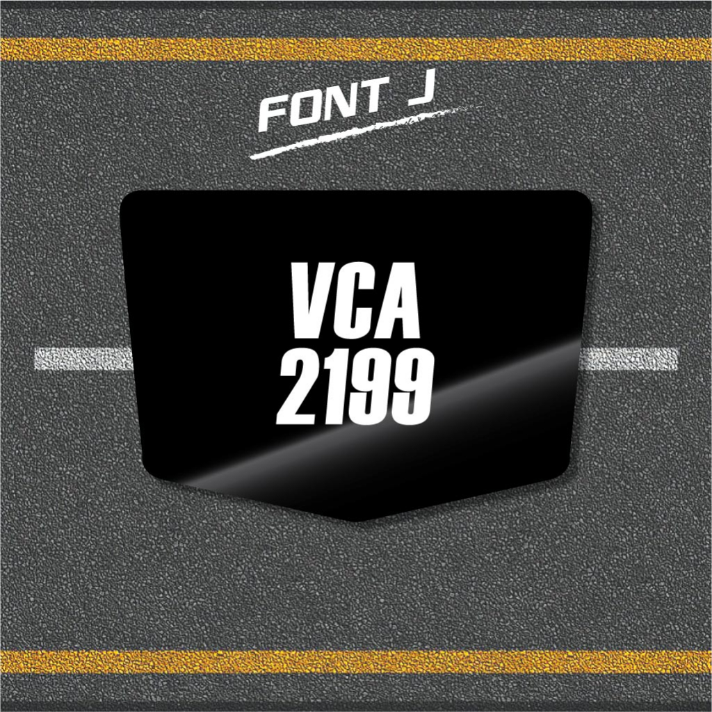 Number Plate Motor Tanam 2D (Mirror Effect) | Shopee Malaysia