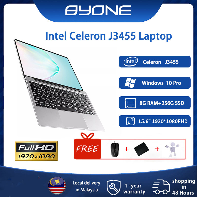 BYONE Gaming Laptop (15.6"/Intel J3455/1920x1080 FHD IPS/8GB RAM 512GB ...
