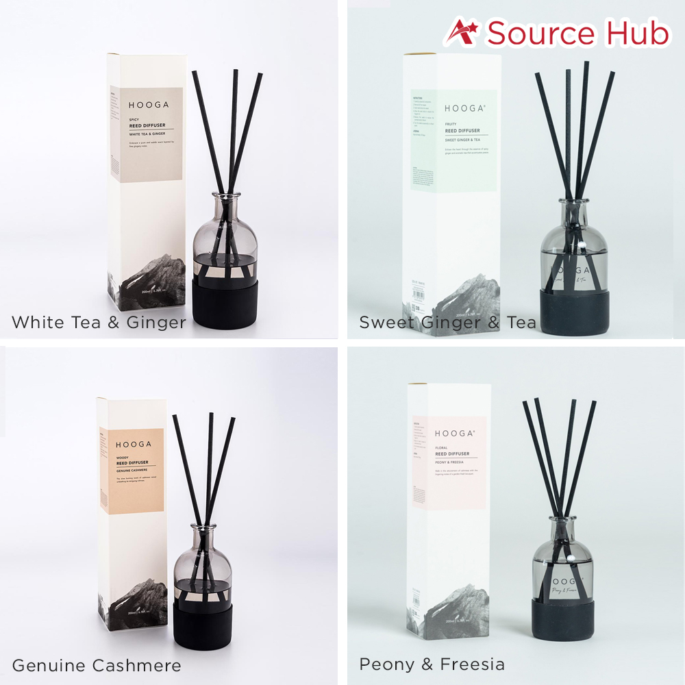 Genuine HOOGA Reed Diffuser Black Series Home Fragrance Free HOOGA Bag ...
