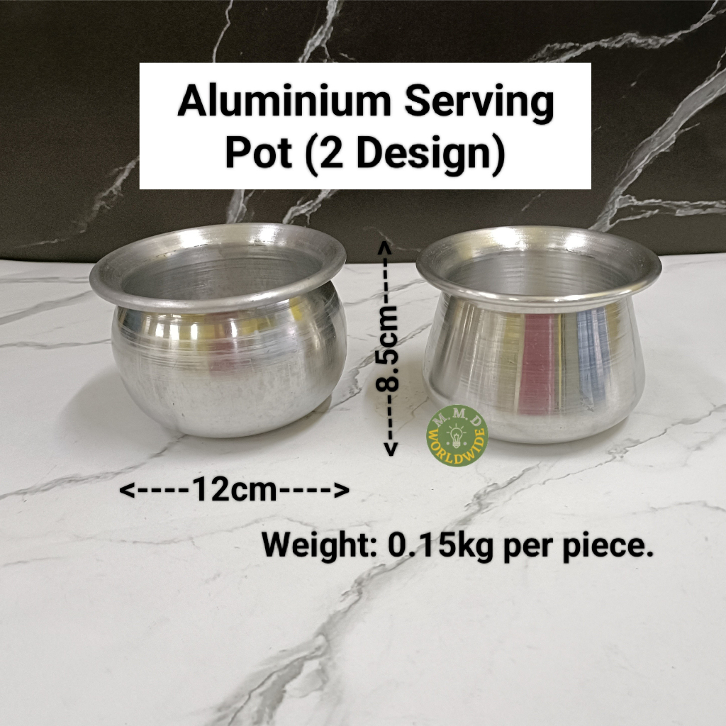 Aluminium Small Serving Pot Heavy Design | Shopee Malaysia