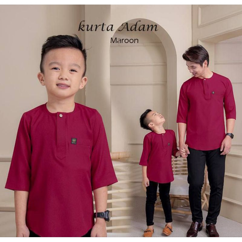 KURTA ADAM ( KIDS ) 2024 | Kurta Slim Fit | Kurta Moden | Kurta Teluk ...