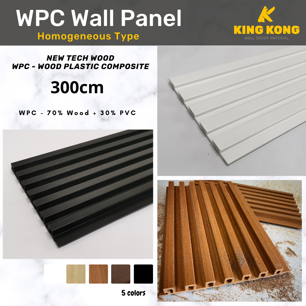Fluted Wall Panel 300CM DIY WPC Wood Strips Design Fluted Wall Panel ...