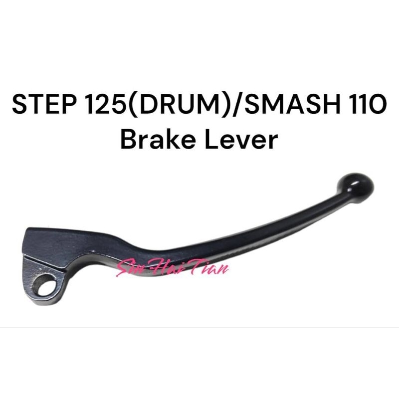 SUZUKI SMASH SMASH110 STEP125 STEP (DRUM) BRAKE LEVER BLACK CHROME ...