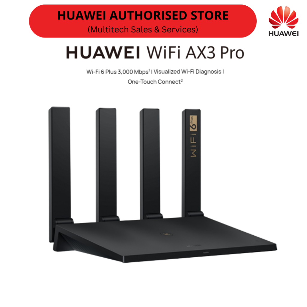 HUAWEI WiFi AX3 Pro Router Wi-Fi 6 Plus 3000Mbps Visualized Wi-Fi ...
