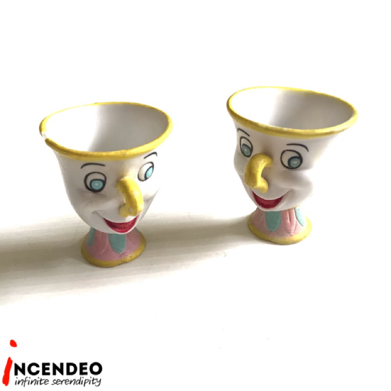 Vintage Disney Beauty and the Beast Chip Cups Toy (2 Cups) | Shopee ...