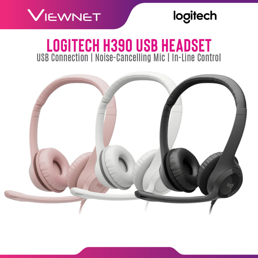 LOGITECH H390 USB COMPUTER HEADSET WITH ENHANCED DIGITAL AUDIO | IN ...