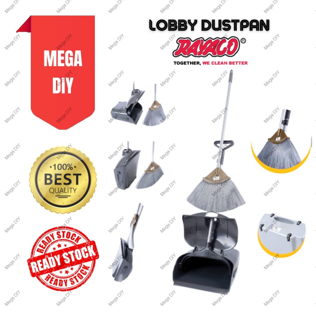 Rayaco Lobby Dustpan Commercial Lobby Closed Dustpan And Angle Broom ...