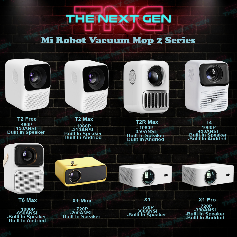 Wanbo Projector Series T2 Free / T2 Max / T2R Max / T4 / T6 Max / X1 / X1 Mini / X1 Pro [Built ...