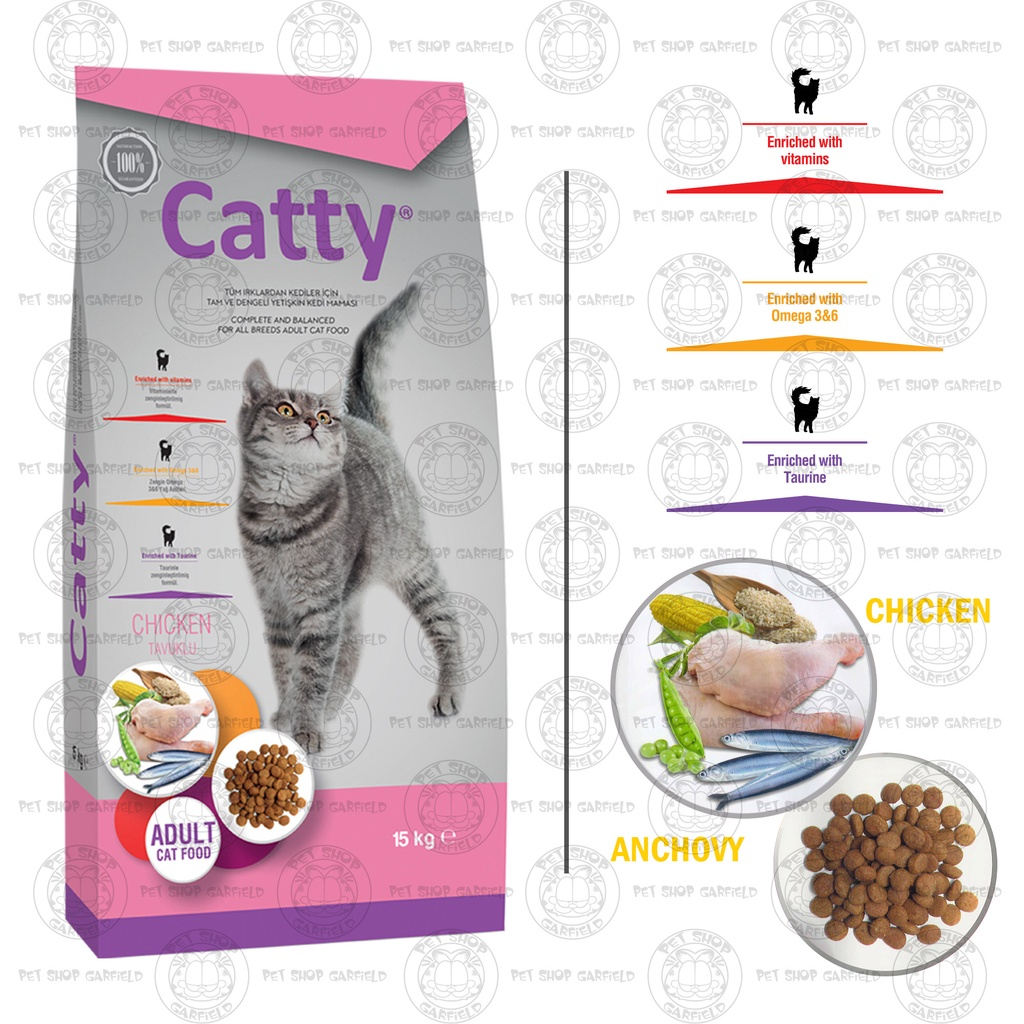 Catty Adult Chicken Cat Foods Repack(1kg) | Shopee Malaysia