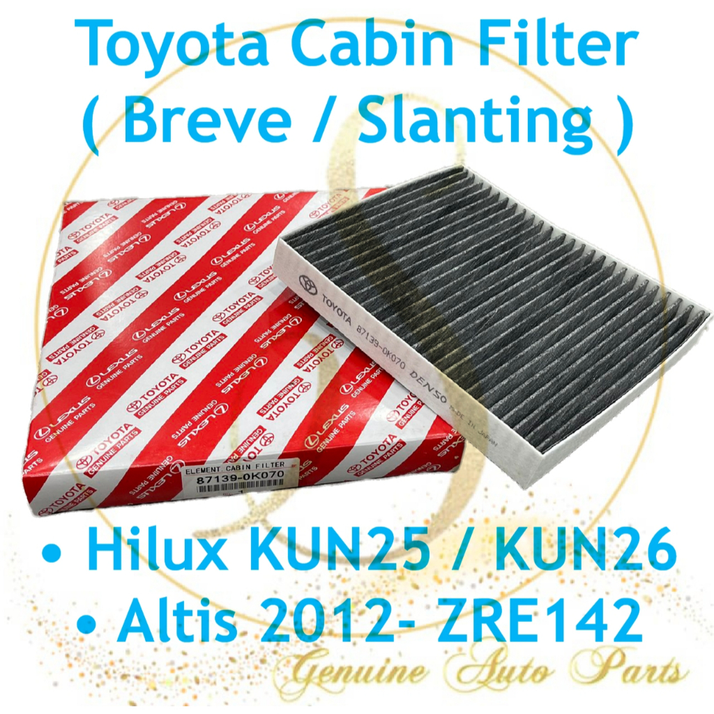 (100% ORIGINAL) AIR COND CABIN FILTER TOYOTA HILUX VIGO KUN25 KUN26 ...