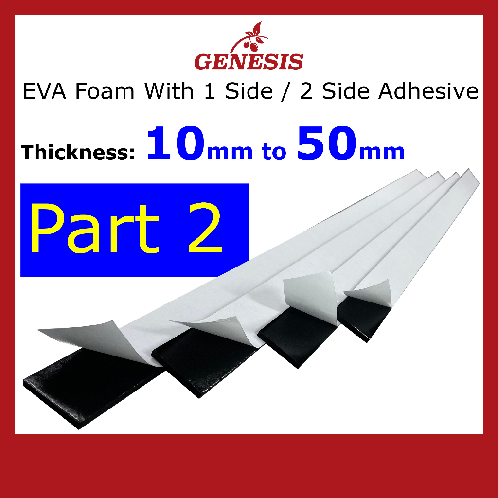 EVA Foam [PART 2] 10mm to 50mm Single Double Sided Tape Adhesive Glue ...