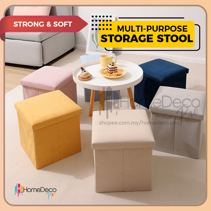 Heavy-duty Multi-functional Large-capacity Foldable Suede Storage Box ...