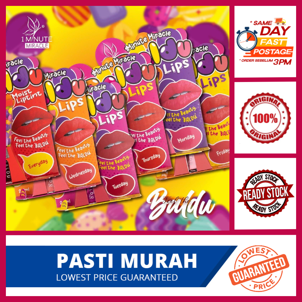 1 Minute Miracle Baldu Lips / 1Minute Baldu Lipmatte & Moist Liptint ...
