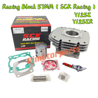 YAMAHA Y125Z Y125ZR (100% ORIGINAL SCK RACING) (1 Set) 57MM Racing Cylinder Block & Piston ...