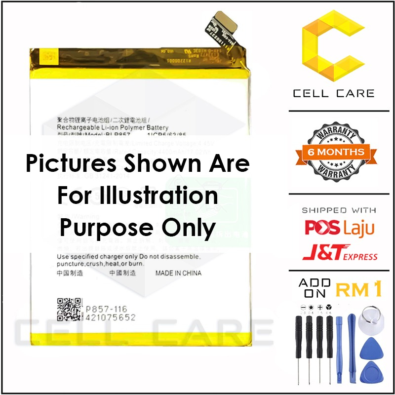 Battery Compatible For REALME GT NEO / REALME Q3 PRO 5G BLP857 (4400mAh ...