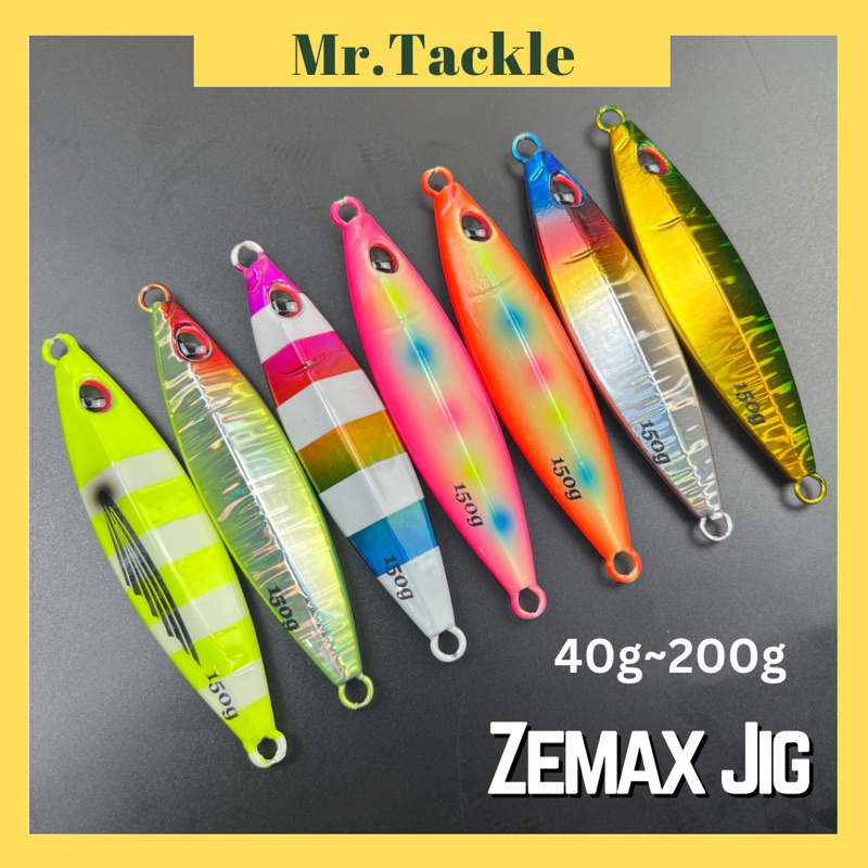 【MR.T】 ZEMAX Umpan Jig Ikan Metal Jig 40g-200g Slow Jig / Light Jig Jigging Fishing Jig Micro ...