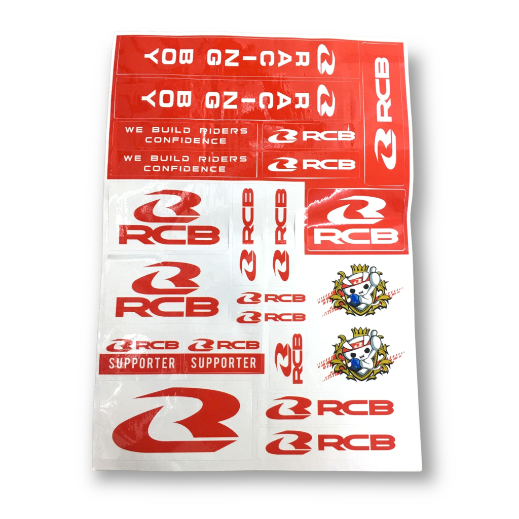 READY STOCK RCB STICKER 100% ORIGINAL RACING BOY STICKER SET RCB ...