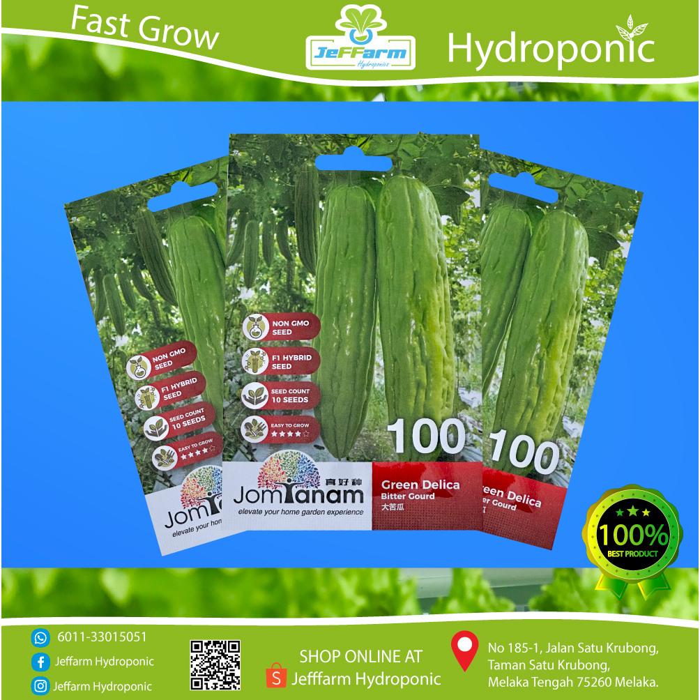 1 PKT BITTER GOURD GREEN DELICA | JEFFARM HYDROPONIC | Shopee Malaysia