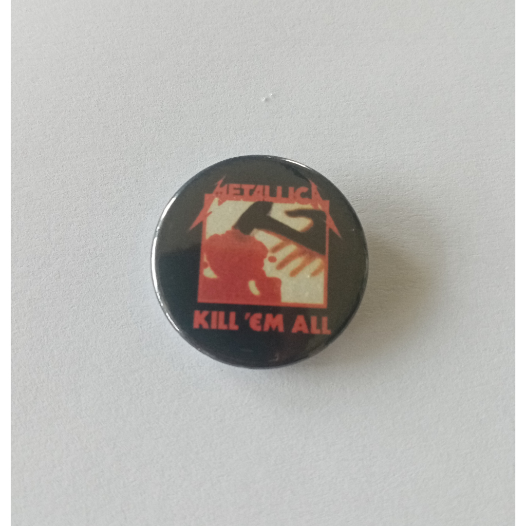 Metallica Kill 'Em All Badge Button | Shopee Malaysia